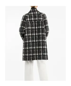 FAY Plaid Double-breasted Coat