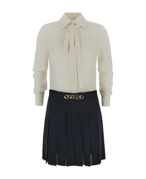 Valentino Garavani Pussy-bow Collar Shirt Dress