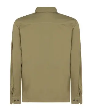 C.P. COMPANY Logo Plaque Zipped Shirt