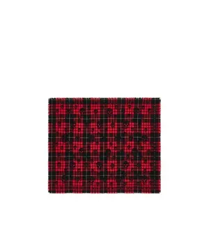 Alexander McQueen Tartan Skull Frayed-edge Scarf - Red