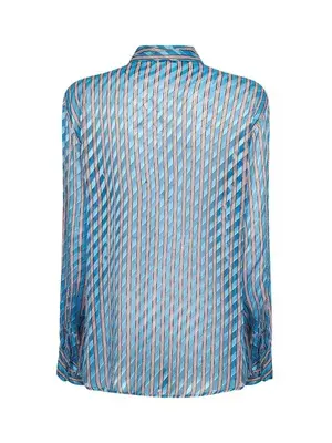 Dries Van Noten Striped Shirt - Blue