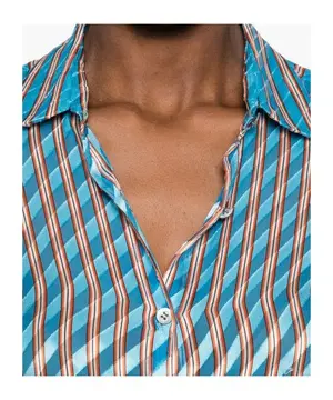 Dries Van Noten Striped Shirt - Blue