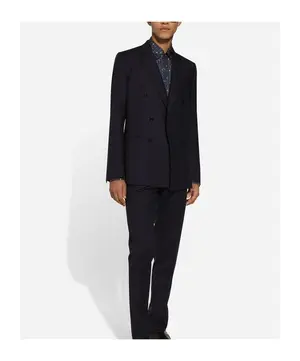 Dolce & Gabbana Dolce Gabbana Tie Printed Martini-fit Shirt - Blue