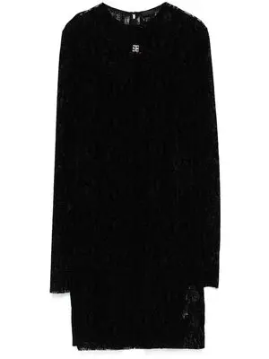 Givenchy 4g Python Print Tulle Mini Dress