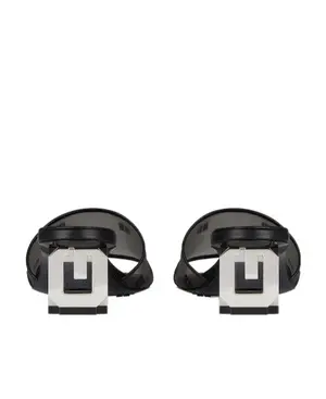 Givenchy G Cube Mules In Transparent Mesh