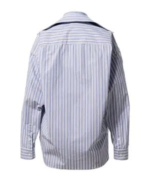 Mihara Yasuhiro Front Layered Stripe Shirt
