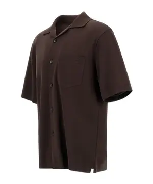 Herno Chest-pocket Short-sleeved Button-up Shirt - Brown