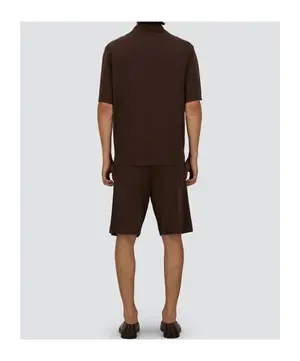 Herno Chest-pocket Short-sleeved Button-up Shirt - Brown
