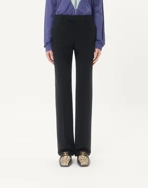 Valentino Garavani Pleated Straight-leg Trousers