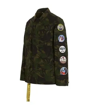 Off-White Camouflage Printed Long-sleeve Jacket - Black