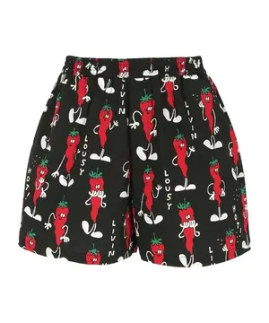 Junya Watanabe Graphic Print Elasticated Waistband Shorts