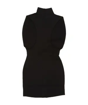 Alaïa Satin Knit Cinched Mini Dress