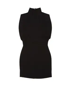Alaïa Satin Knit Cinched Mini Dress - No
