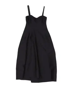 JIL SANDER Techno Gabardine Bustier Dress