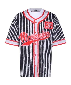 Men's Red Black Striped T-shirts