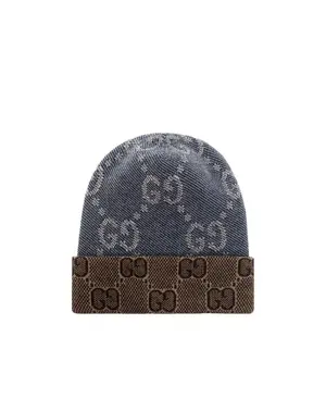 Gucci Reversible Gg Beanie - Black