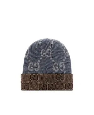 Gucci Reversible Gg Beanie - Black