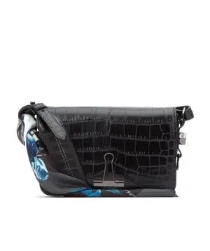 Off-White Crocodile Clip Satchel - Black
