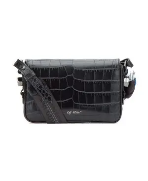 Off-White Crocodile Clip Satchel - Black