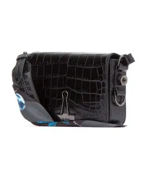 Off-White Crocodile Clip Satchel - Black