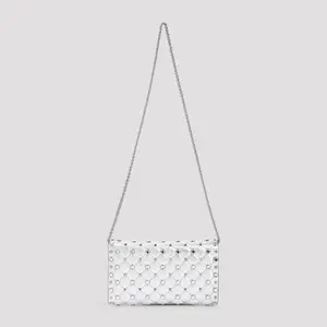 Valentino Garavani Rockstud Spike Foldover Top Shoulder Bag