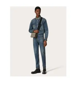 Valentino Garavani Toile Iconographe Zip-up Shoulder Bag