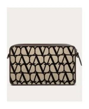 Valentino Garavani Toile Iconographe Zip-up Shoulder Bag