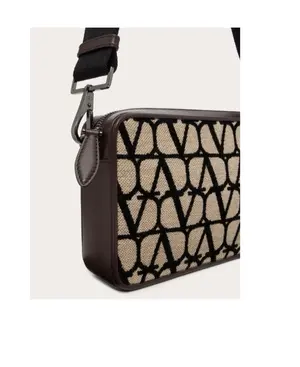 Valentino Garavani Toile Iconographe Zip-up Shoulder Bag