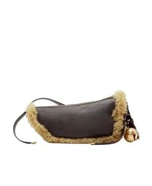 Burberry Shield Leather Shoulder Bag