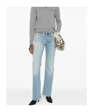 RE/DONE Button-fastening Flared Leg Jeans - Blue