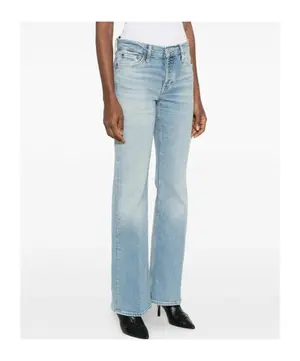 RE/DONE Button-fastening Flared Leg Jeans - Blue
