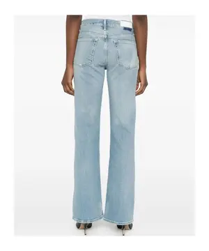 RE/DONE Button-fastening Flared Leg Jeans - Blue
