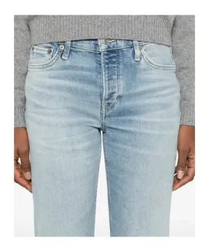 RE/DONE Button-fastening Flared Leg Jeans - Blue
