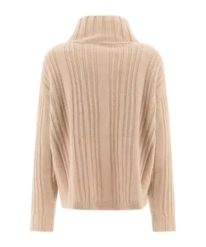 Max Mara Vitalba Turtleneck Jumper - Beige