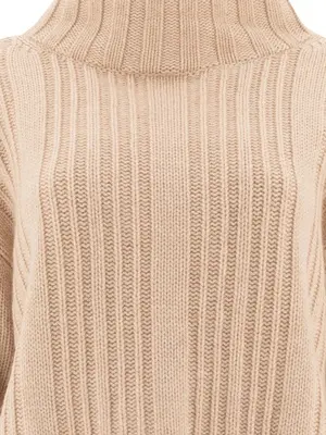 Max Mara Vitalba Turtleneck Jumper - Beige