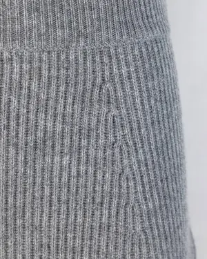 Sportmax Ribbed Knit Skirt - Grey