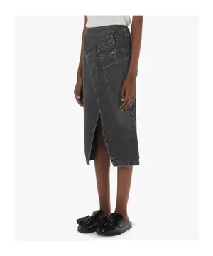 J.W.ANDERSON Jw Anderson Twisted Denim Midi Skirt