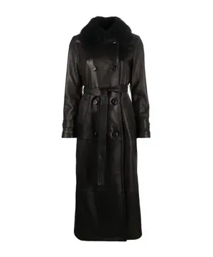 BLANCHA Long Sleeved Double Breasted Coat
