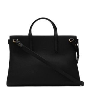Burberry Medium Cotswolds Tote In Grainy Calf Leather With Check Panels