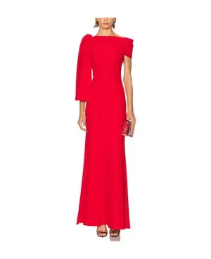 Alexander McQueen Draped Off-shoulder Gown