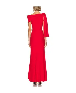 Alexander McQueen Draped Off-shoulder Gown