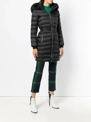 Burberry Fur Trimmed Padded Coat