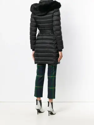 Burberry Fur Trimmed Padded Coat