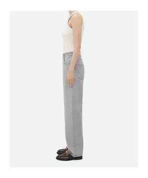Bottega Veneta Washed Rounded Leg Denim Trousers