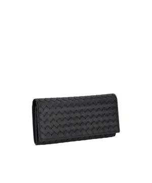 Bottega Veneta Folding Wallet - Black