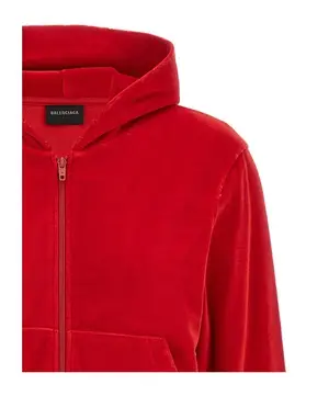 Balenciaga Embellished Logo Hooded Jacket