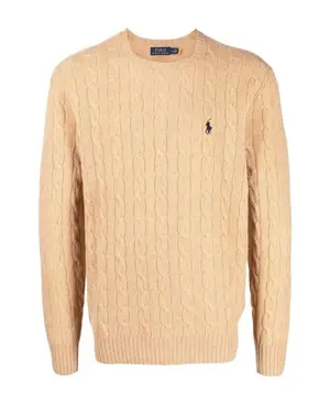 Polo Ralph Lauren Cable Knit Jumper With Embroidered Pony - No