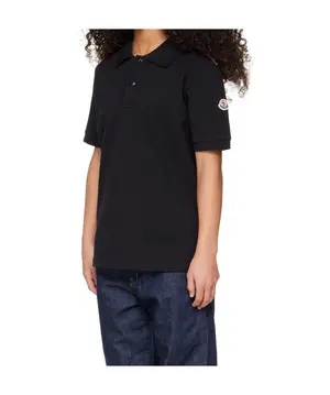 Moncler Striped Trim Polo Shirt