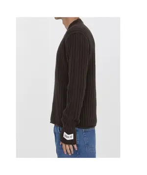 Dolce & Gabbana V-neck Knitted Jumper - Brown