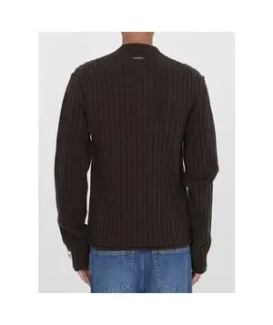 Dolce & Gabbana V-neck Knitted Jumper - Brown